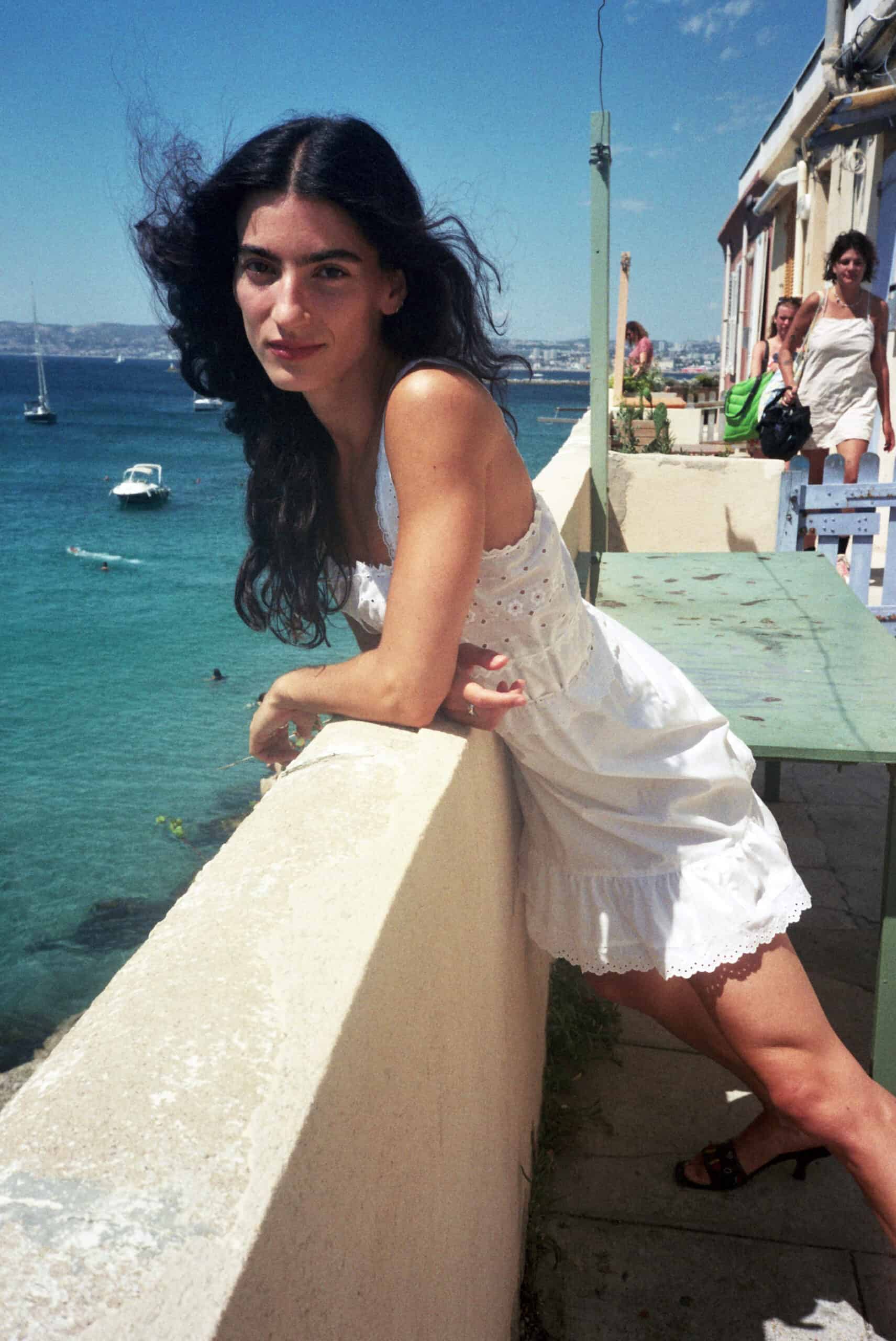 MIMI white lace & embroidered cotton mini dress – Maisoncleo